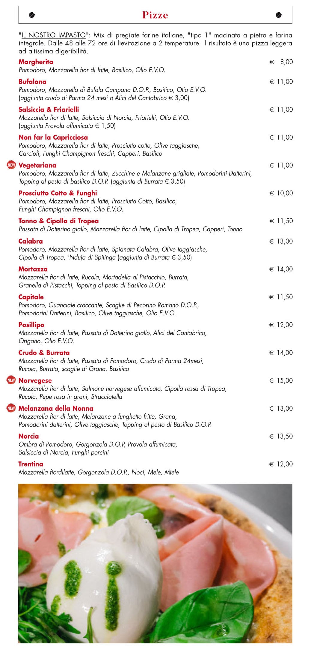 MENU | Corner - Milano zona Nolo