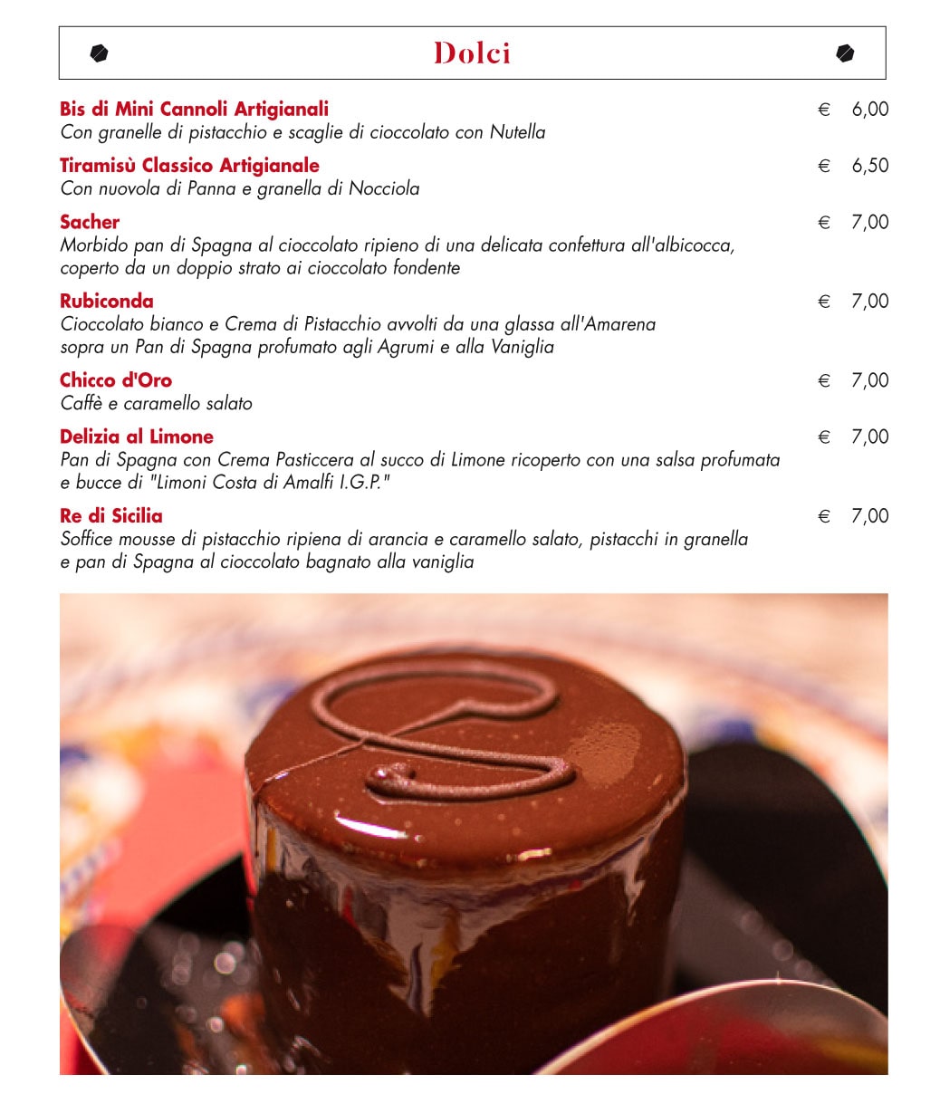 MENU | Corner - Milano zona Nolo